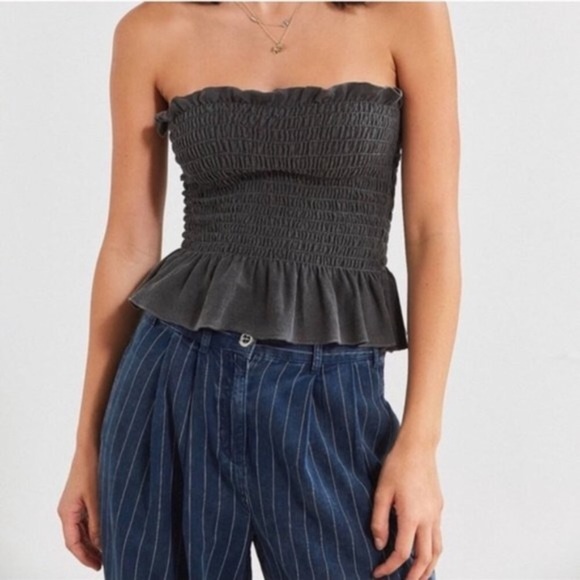 Urban Outfitters | Tops | Urban Outfittersruffled Tube Top | Poshmark